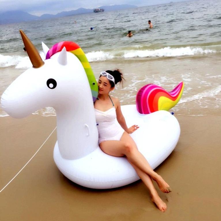 Large floatie beach unicorn inflatable float swimming pool party floats ... Large floatie beach unicorn inflatable float swimming pool party floats ...