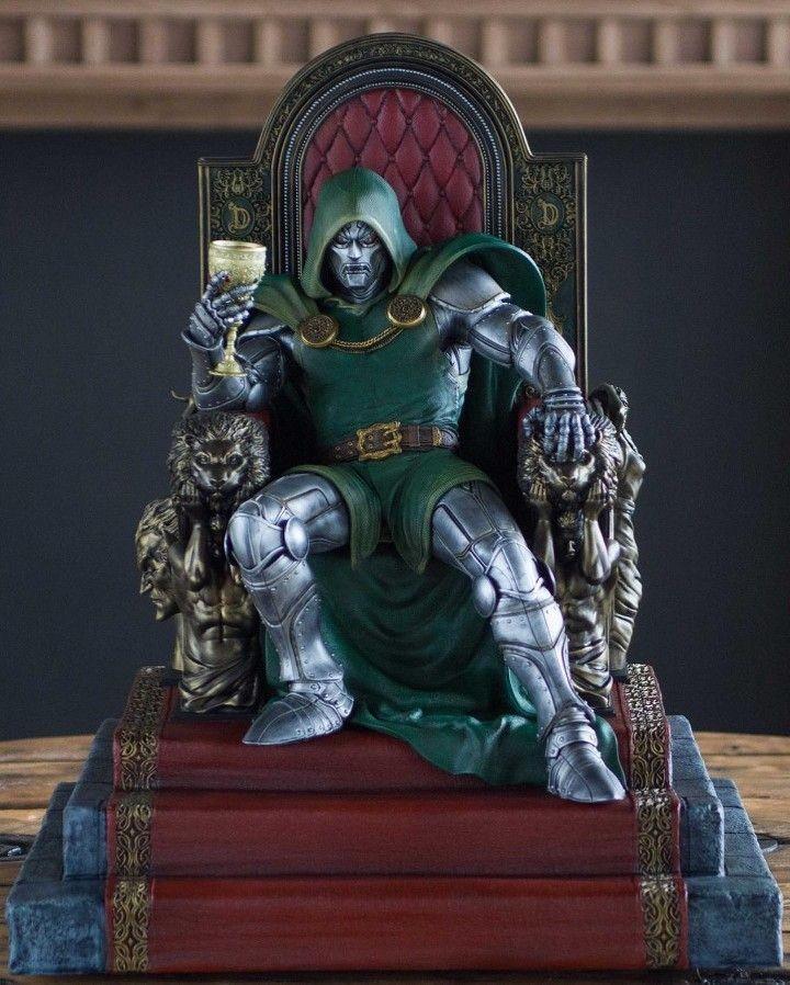 LF Last Level Studio Dr Doom on Throne -Marvel gk resin statue, Hobbies ...