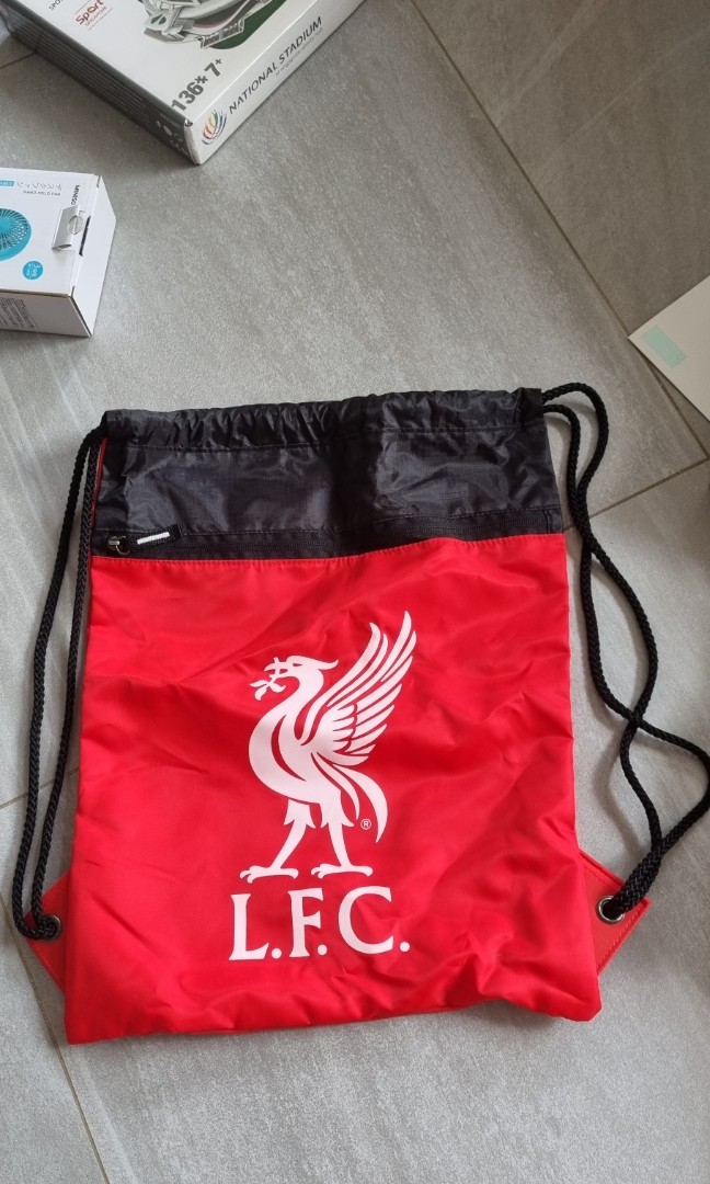 Liverpool Fc drawstring bag, Men's Fashion, Bags, Backpacks on Carousell