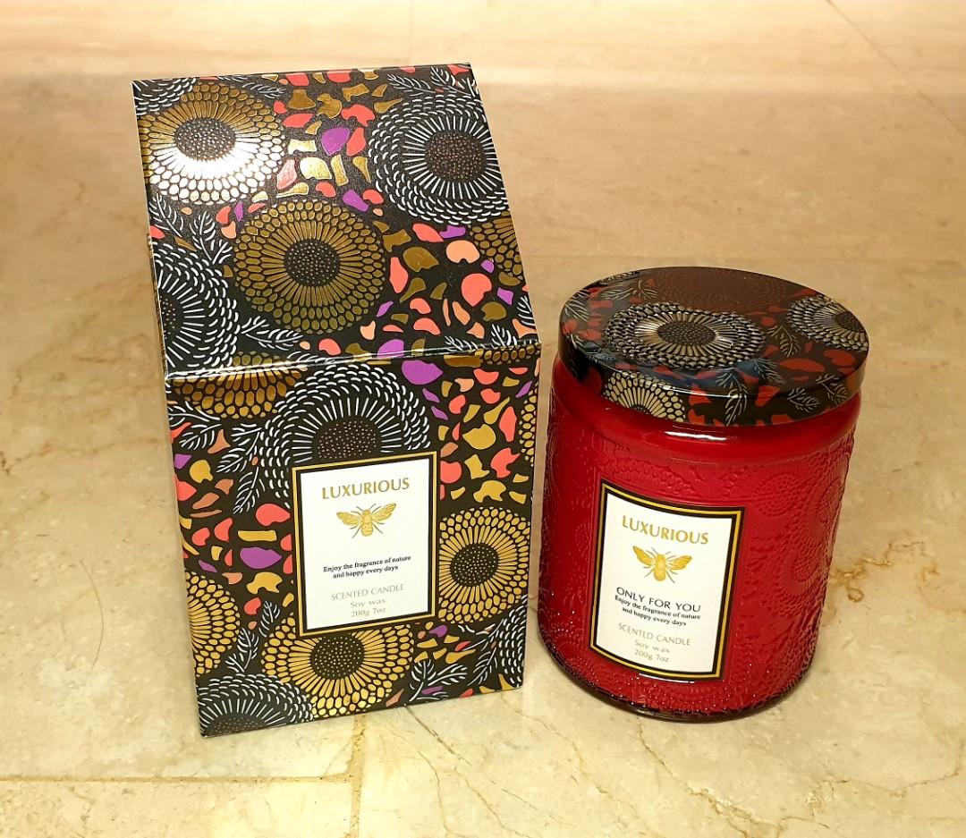 Luxurious Soy Wax Scented Candle - Bulgari Jasmine, Beauty & Personal ...