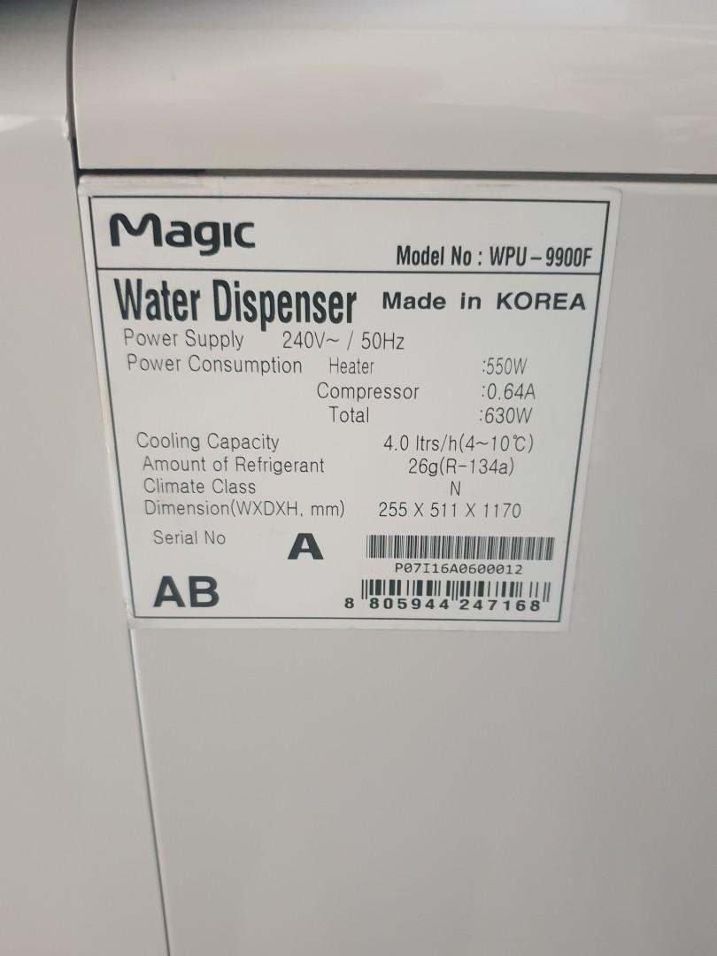 Magic water dispenser, TV & Home Appliances, Kitchen Appliances, Water ...