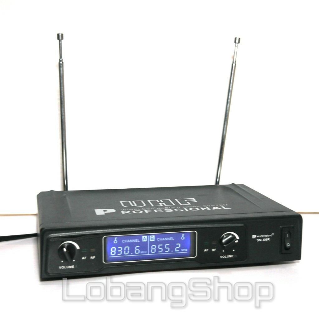 Martin Roland 2 Channel UHF Wireless Microphone Receiver 830.6 MHz 855. ...