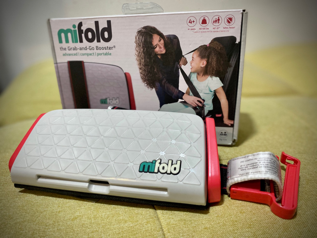 Original mifold Grab & Go Car Booster Seat, Pearl Gray, Babies & Kids ...