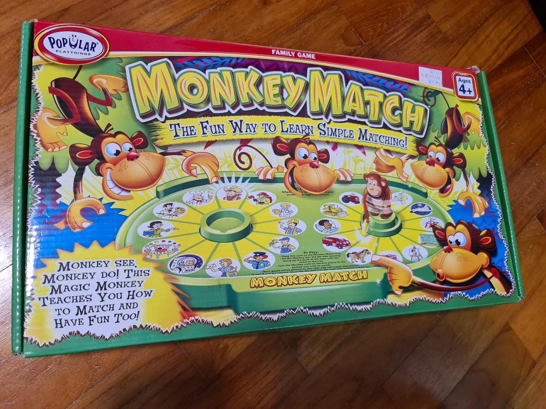 Monkey match game, Hobbies & Toys, Toys & Games on Carousell