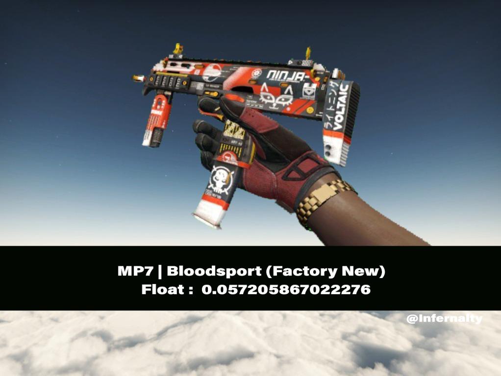 MP7 Bloodsport FN CSGO SKINS KNIVES, Video Gaming, Gaming Accessories ...