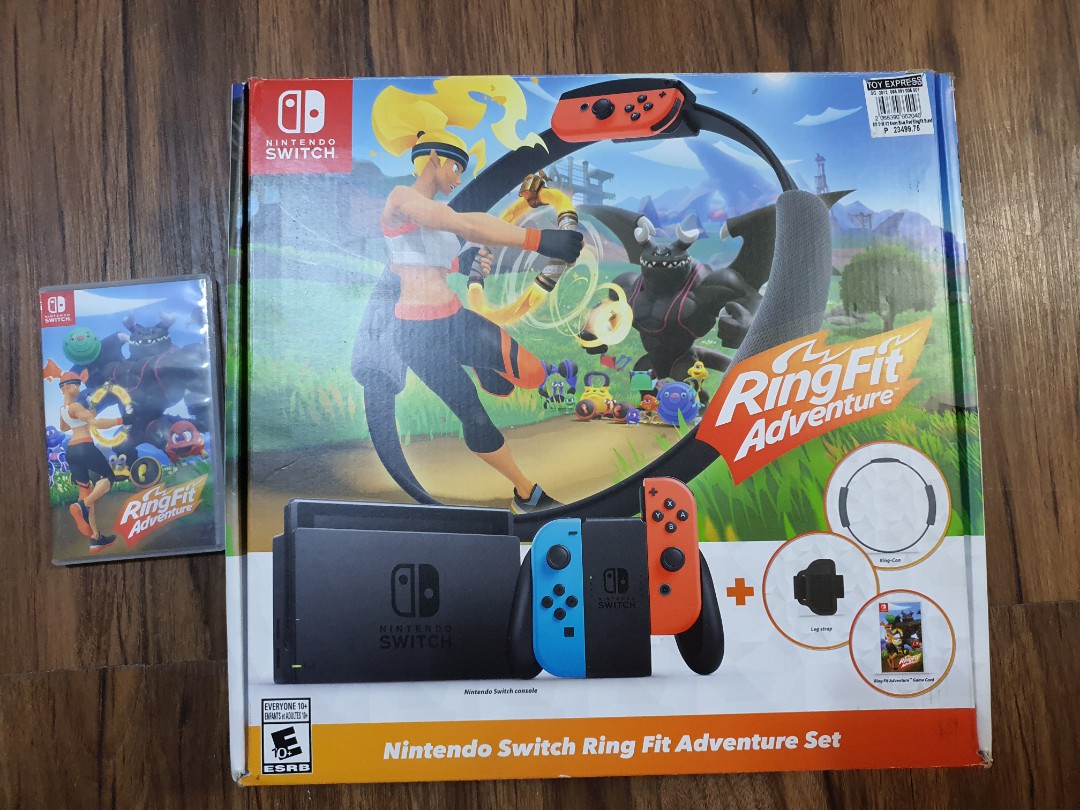 Nintendo switch V2 Ring fit edition complete like new, Video Gaming ...