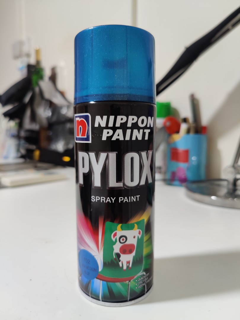 Nippon Pylox Flash Blue Spray Paint, Everything Else on Carousell