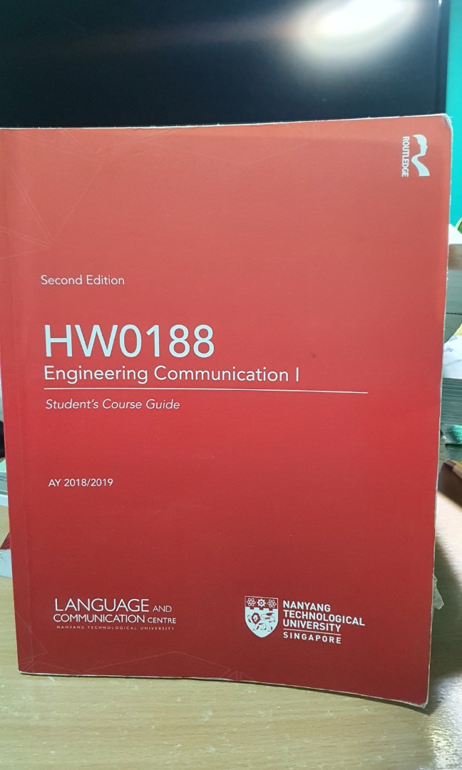 NTU Eng Comm 1 Textbook, Hobbies & Toys, Books & Magazines, Textbooks ...