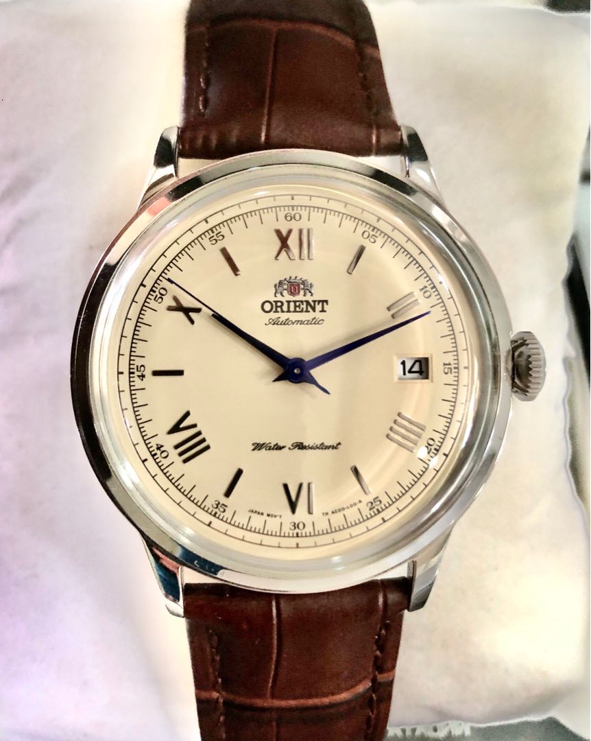 Orient Bambino Gen 2 V2 (Cream Dial, Blue Hands), Men's Fashion ...