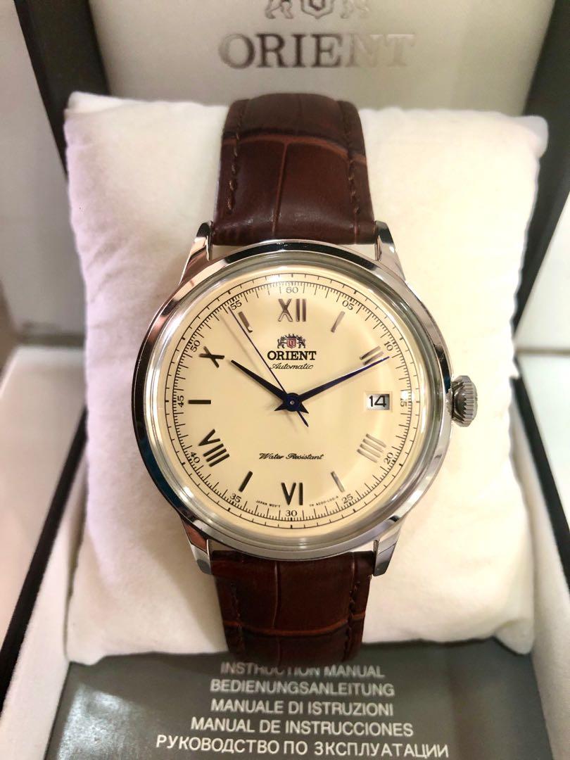 Orient Bambino Gen 2 V2 (Cream Dial, Blue Hands), Men's Fashion ...