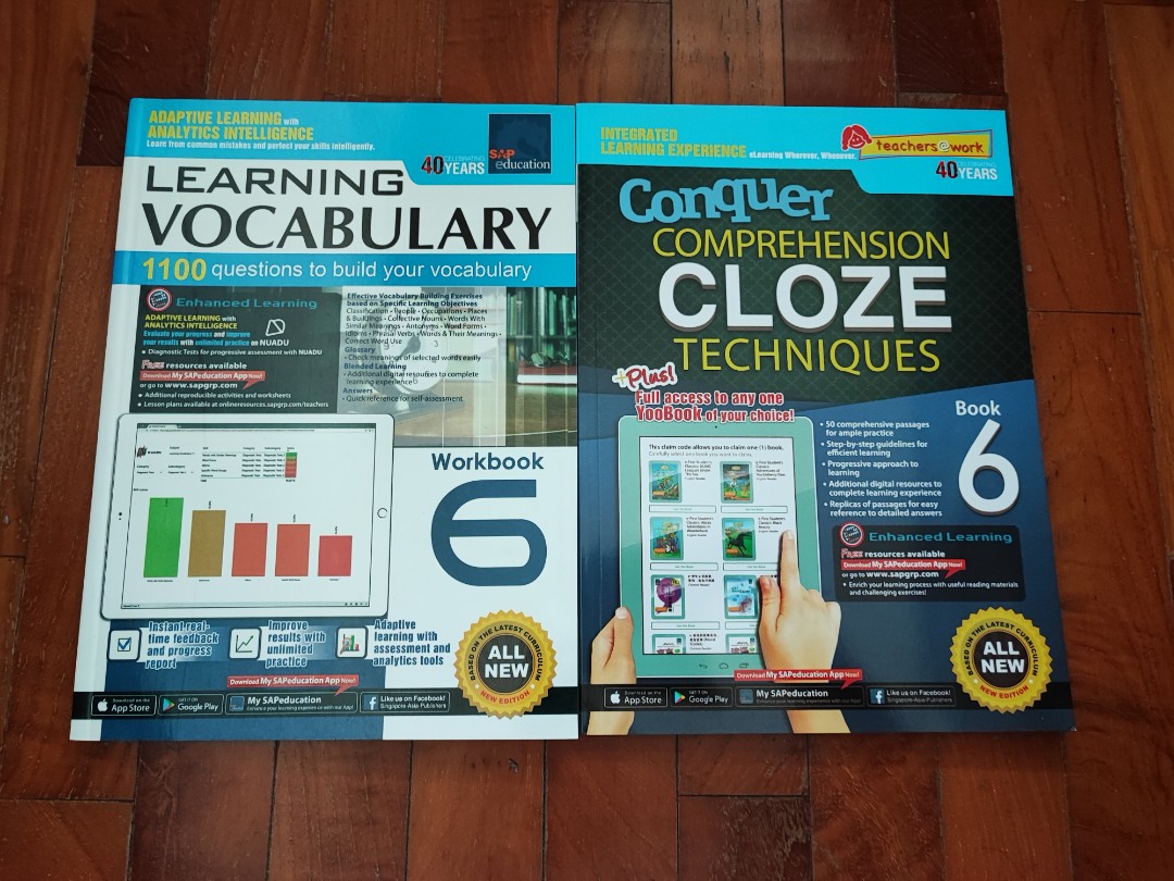 P6 Learning Vocabulary + P6 Conquer Comprehension Cloze, Hobbies & Toys ...