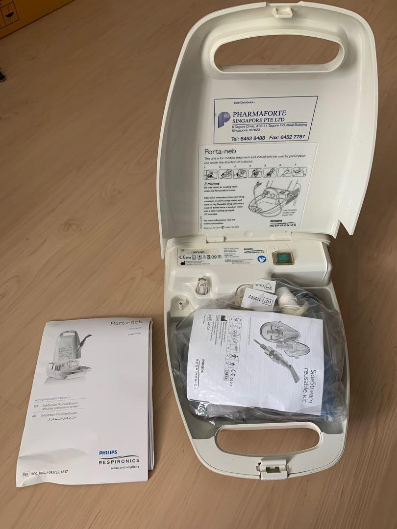 Philips Respironics Nebuliser (portable), Health & Nutrition, Medical ...