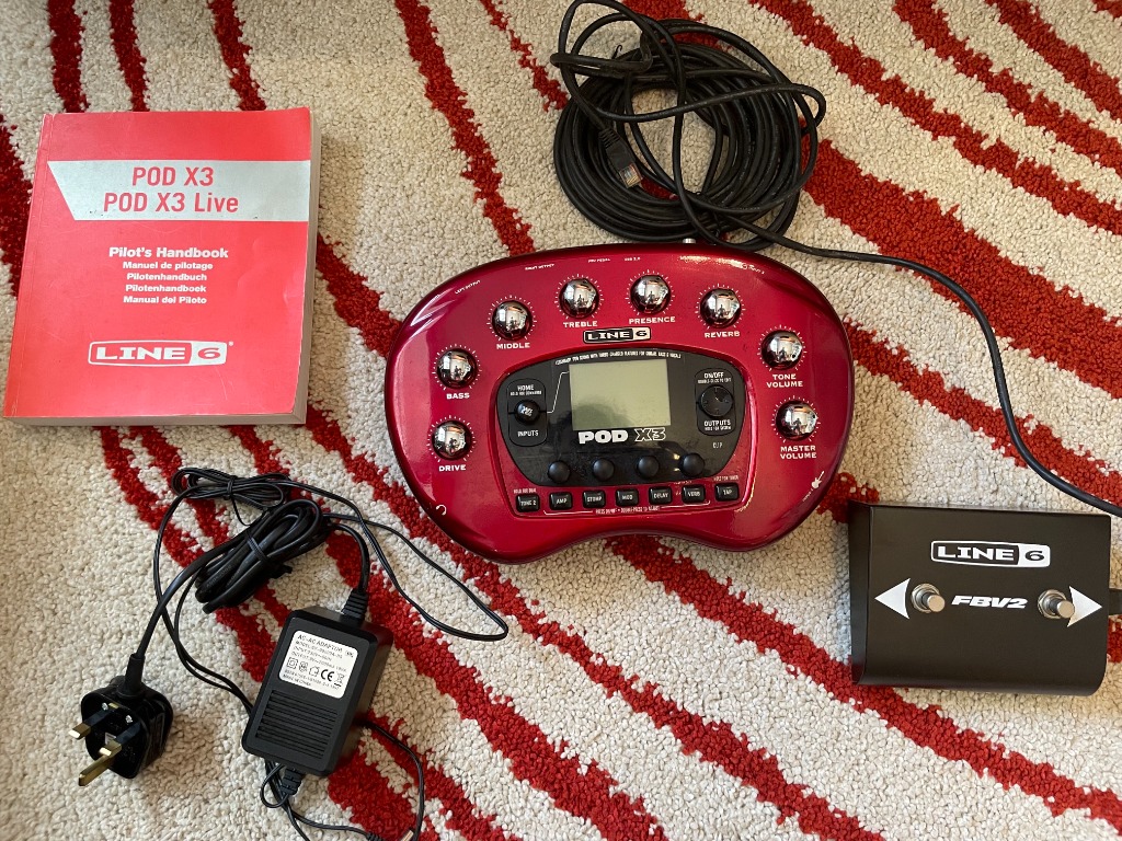 POD X3 Guitar and Vocal Effects Processor and Pedal, Hobbies & Toys ...