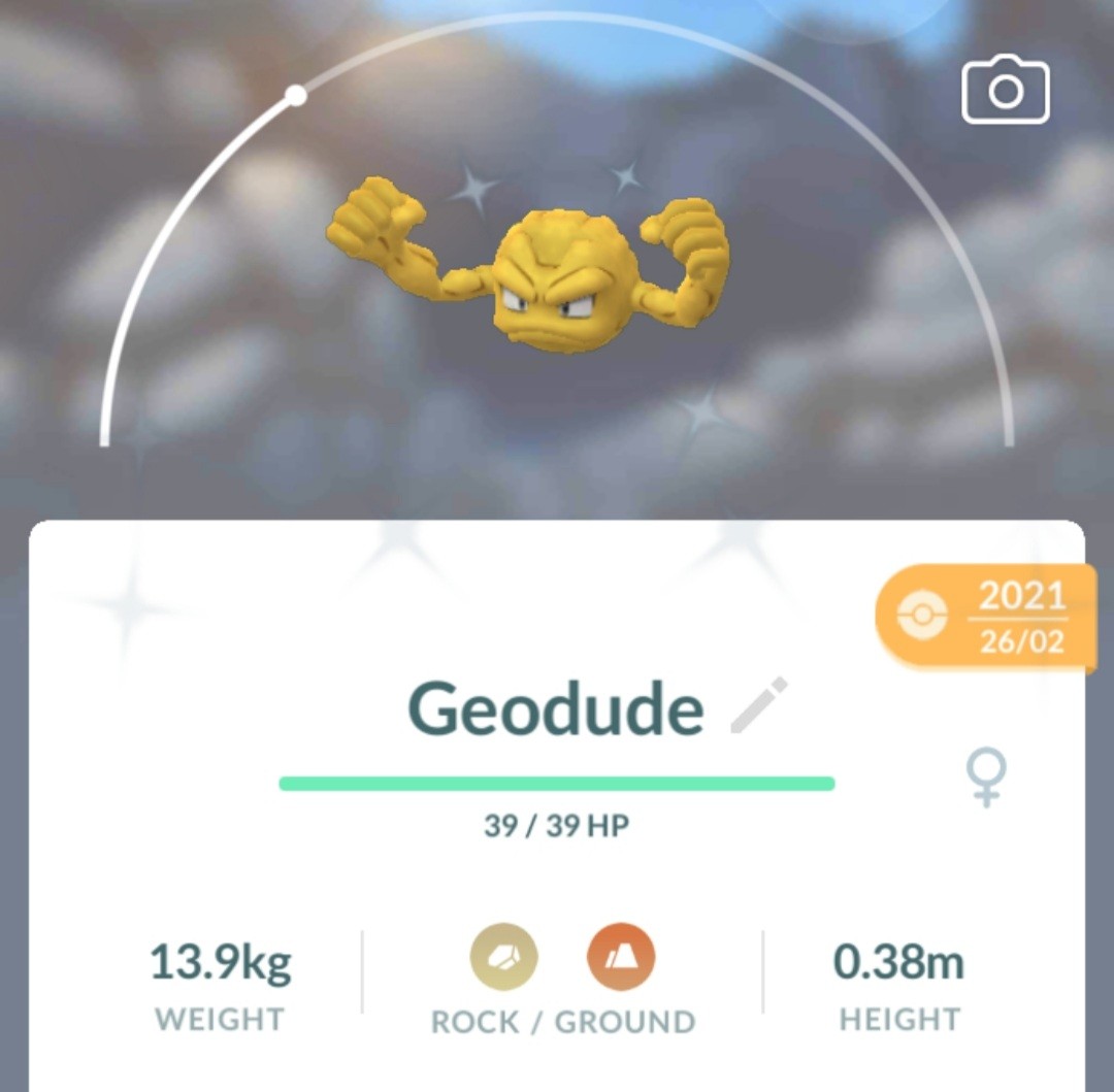Pokemon Go Shiny Geodude pokemon trade service, Video Gaming, Video ...
