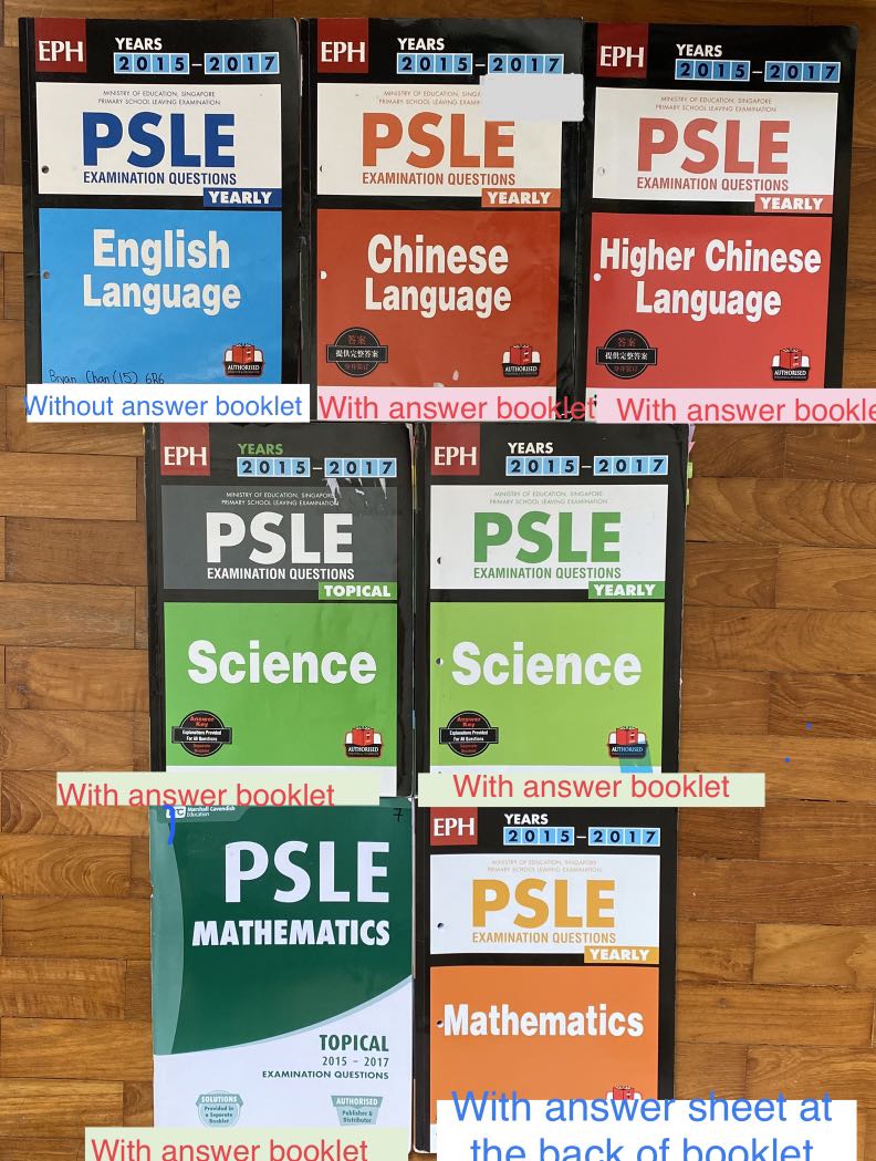 PSLE Past Year Papers, Hobbies & Toys, Books & Magazines, Assessment ...