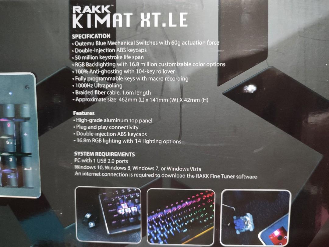 RAKK Kimat XT.LE Fantech Mechanical Keyboard, Computers & Tech, Parts ...