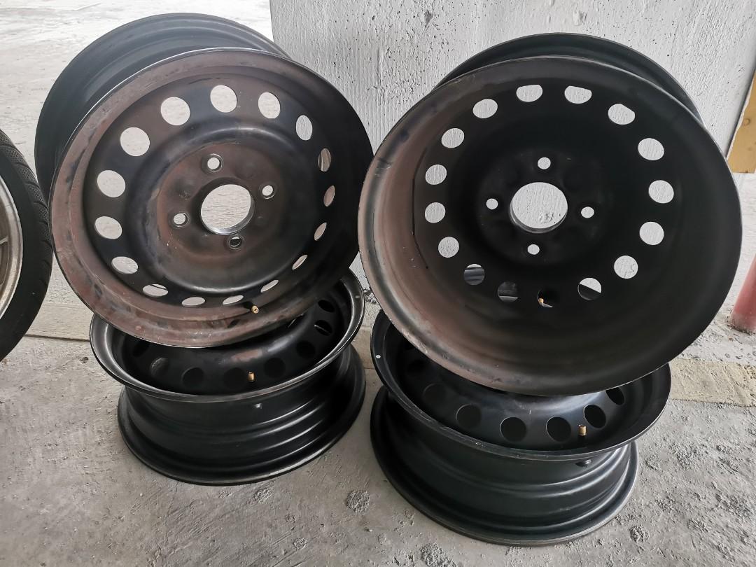 Rim Besi 14 inci (Saga LMST Original), Auto Accessories on Carousell