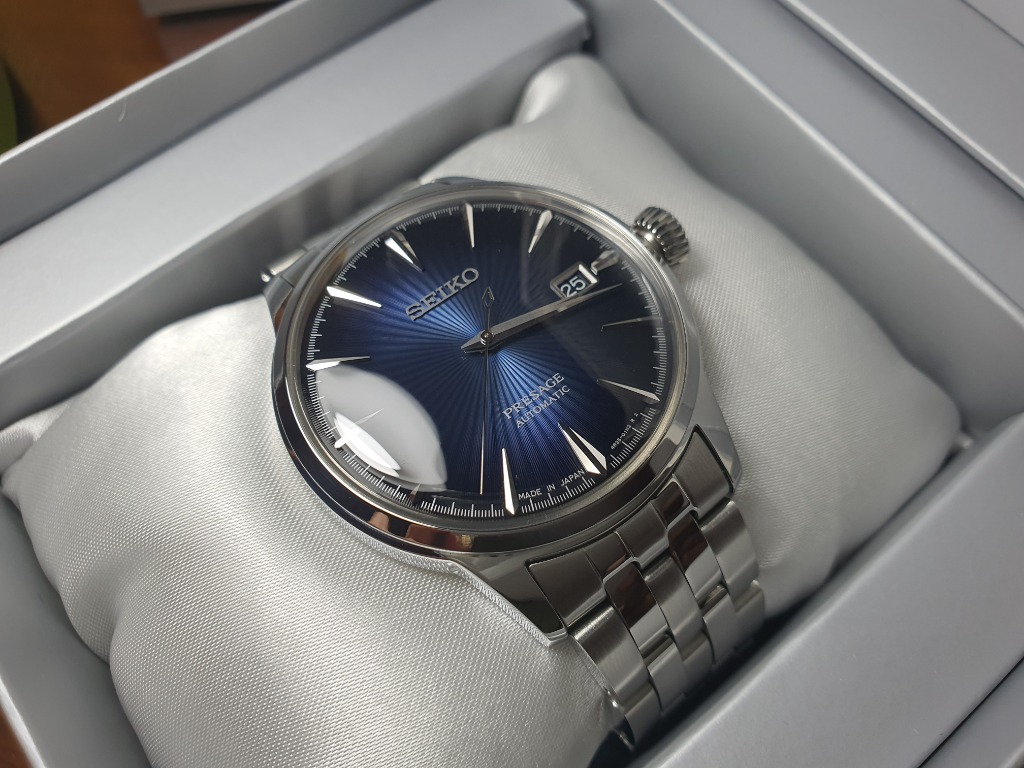 Seiko Presage Cocktail Time Blue Moon, Men's Fashion, Watches ...