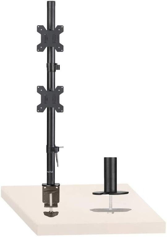 [SG stock] Suptek Dual LED LCD Monitor Stand up Desk Mount for 2 / Two ...