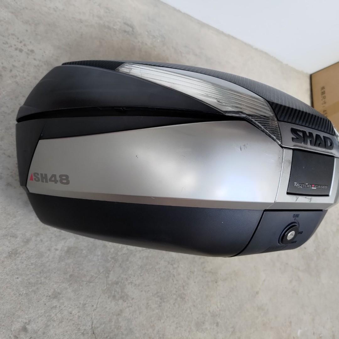 SHAD Top Box 48 Black w/ carbon cover, Motorcycles, Motorcycle ...