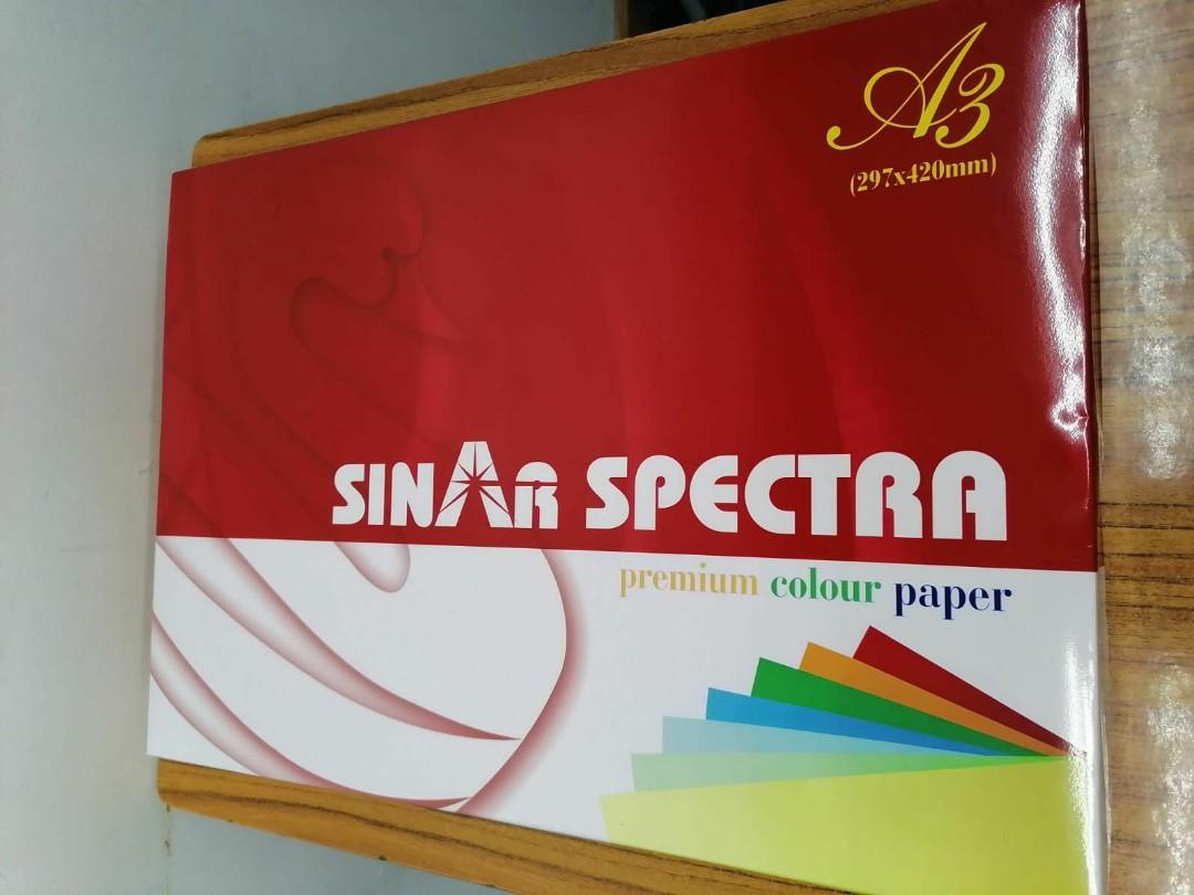 SINAR SPECTRA-A3 彩色影印紙 （共10種顏色）, 其他, 其他 - Carousell
