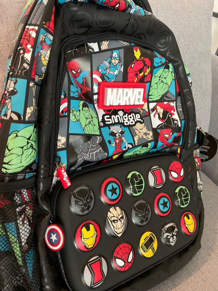 Smiggle marvel bag and water bottle, Babies & Kids, Babies & Kids ...