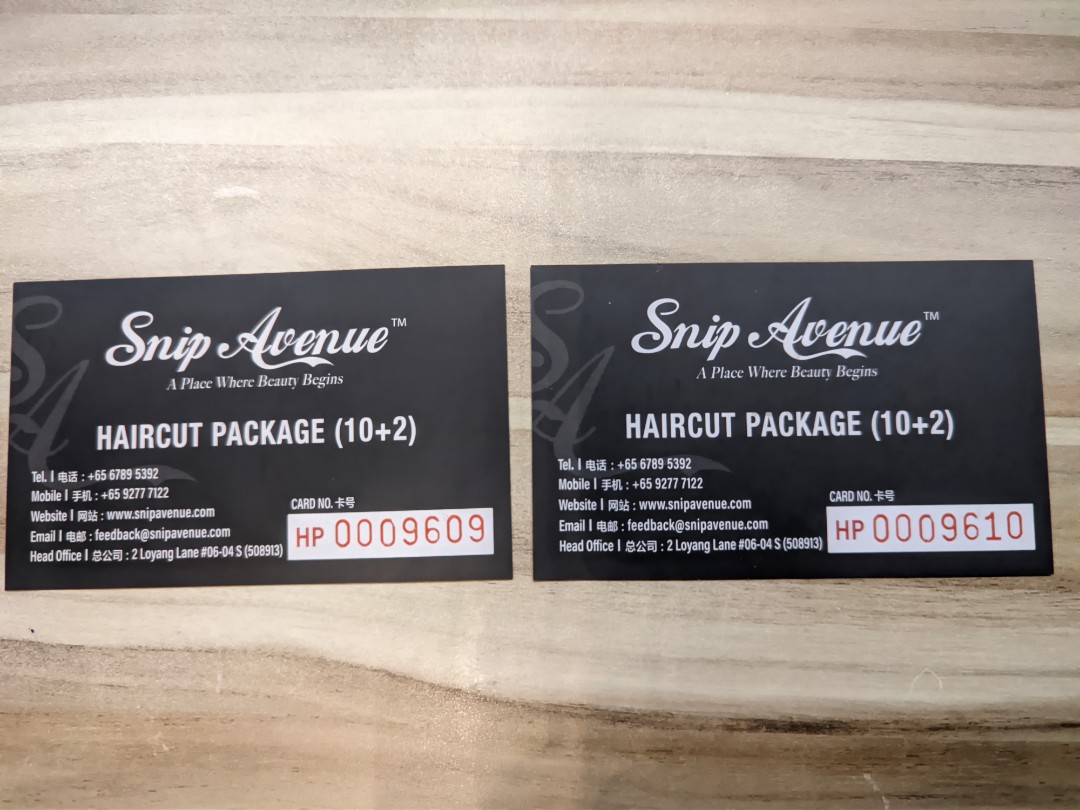 Snip avenue card (unused), Beauty & Personal Care, Hair on Carousell