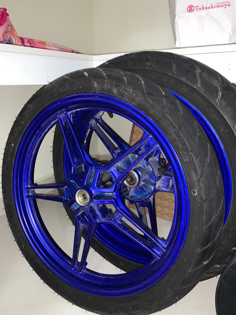 Sniper Rim y15z stock, Motorcycles, Motorcycle Accessories on Carousell