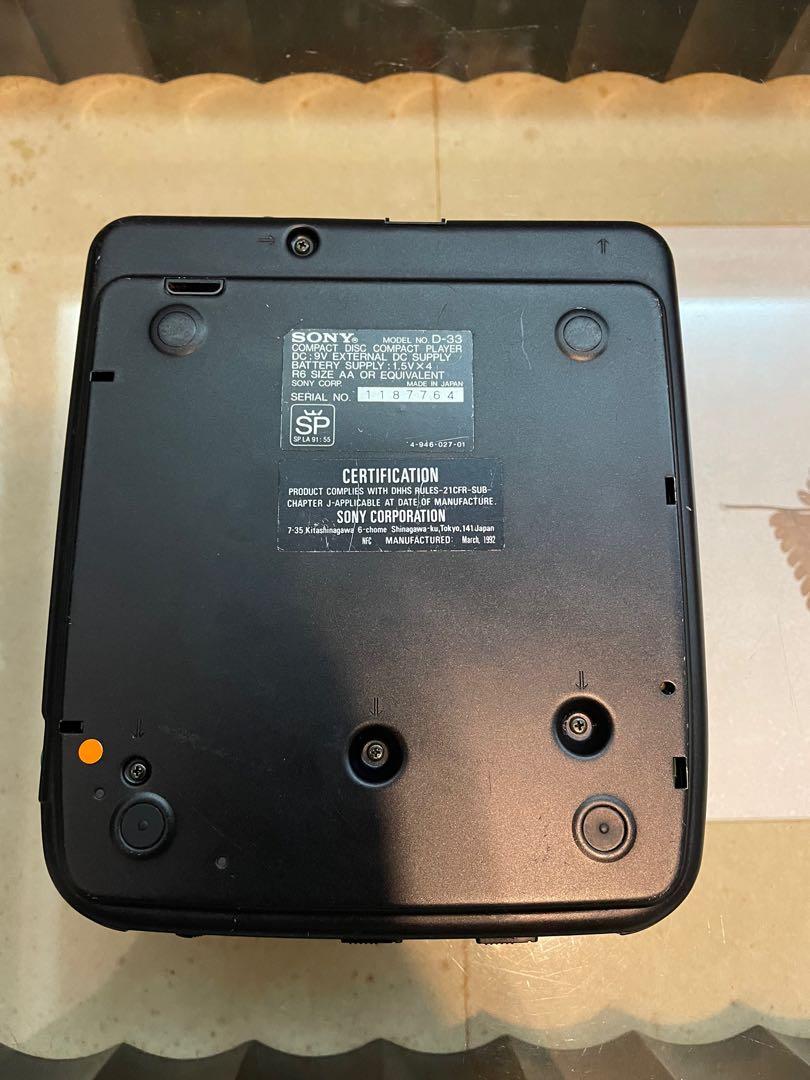sony d-33 discman walkman cd player 全正常, 音響器材, 其他音響配件及設備 - Carousell