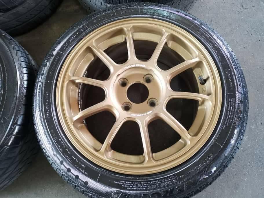 Sportrim Rays Ze40 15" pcd 4x100, Auto Accessories on Carousell