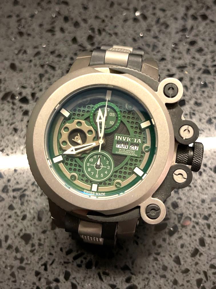 Swiss made Automatic chrono ETA titanium - Invicta, Luxury, Watches on ...