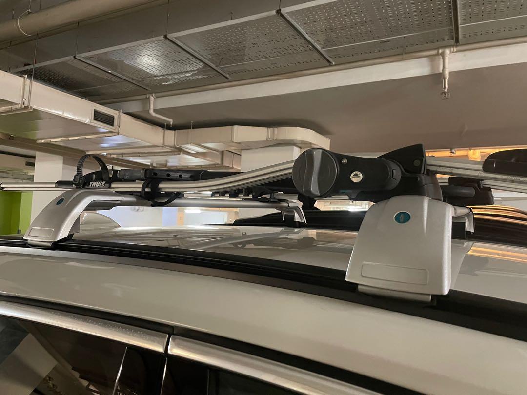 Thule 591 bike rack with roof rack, Car Accessories, Accessories on Carousell