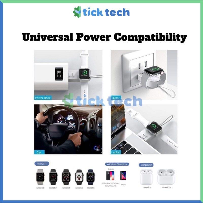 Tick Tech 2 in 1 Magnetic Wireless Charger USB Type C Apple Watch ...