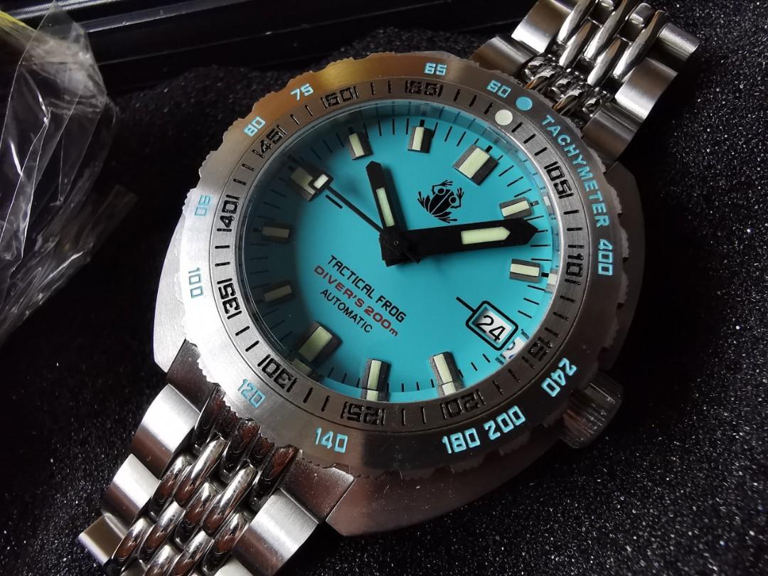 Tiffany Blue Doxa Homage Diver Watch, Men's Fashion, Watches ...
