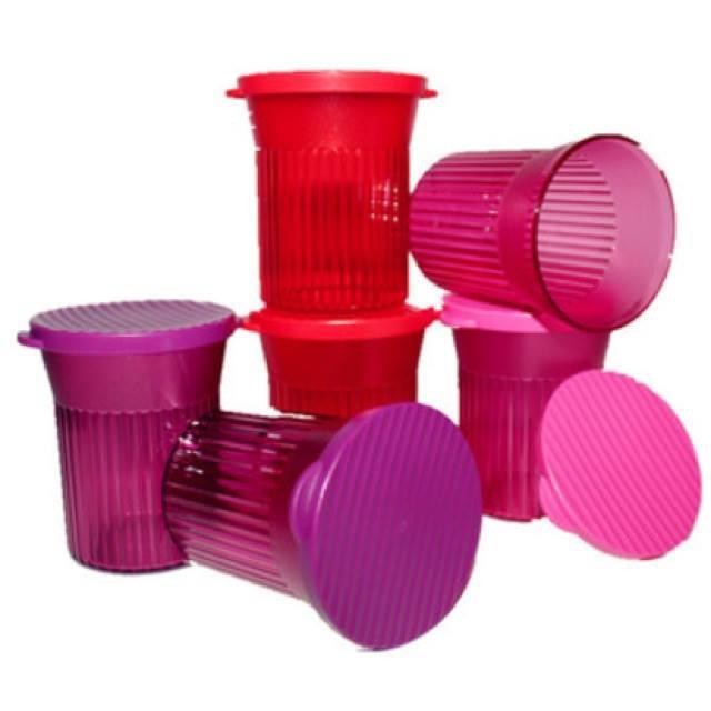 Tupperware Elegant Round 200ml (Small Size), Furniture & Home Living ...