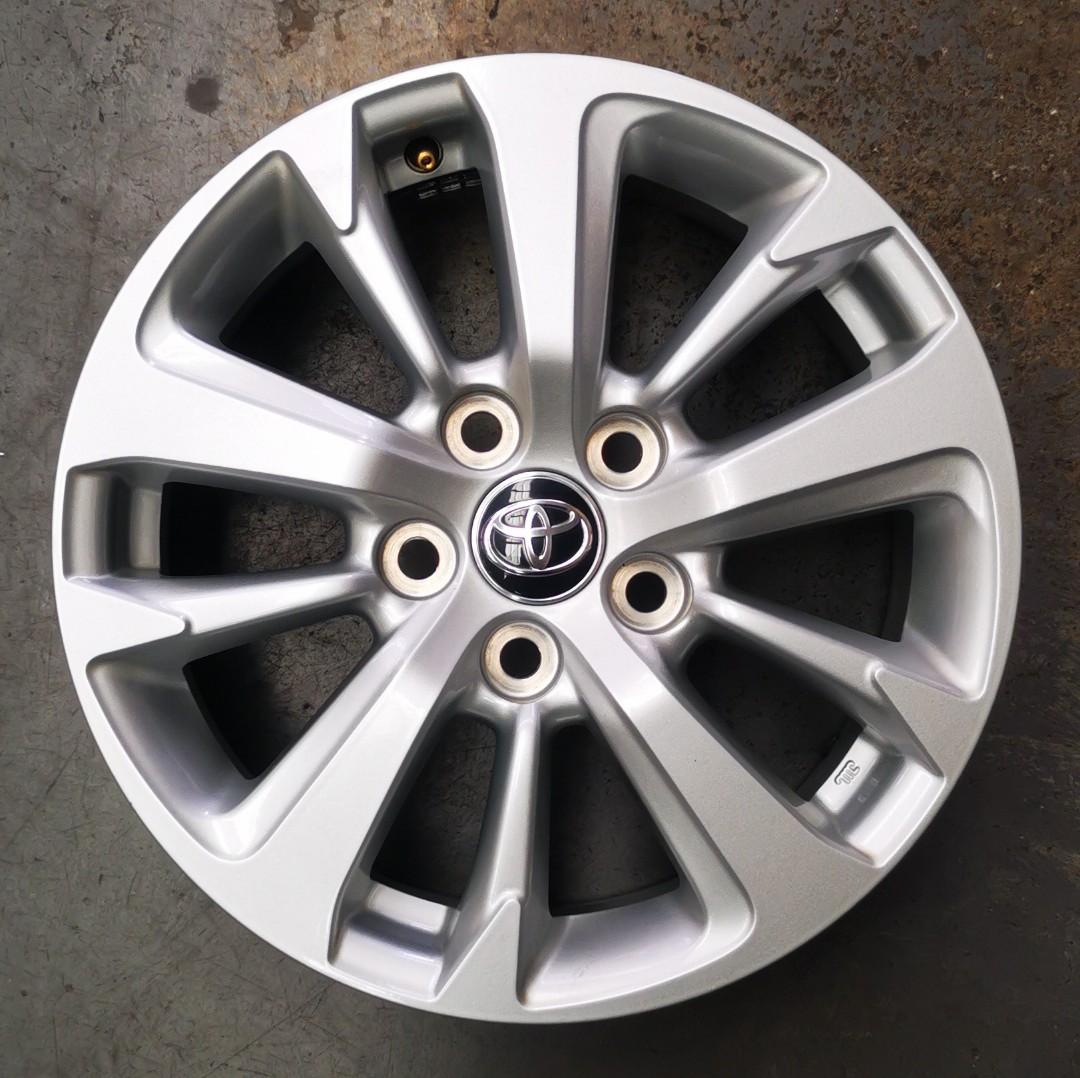 Used 16" Original Toyota Rims, Car Accessories, Tyres & Rims on Carousell