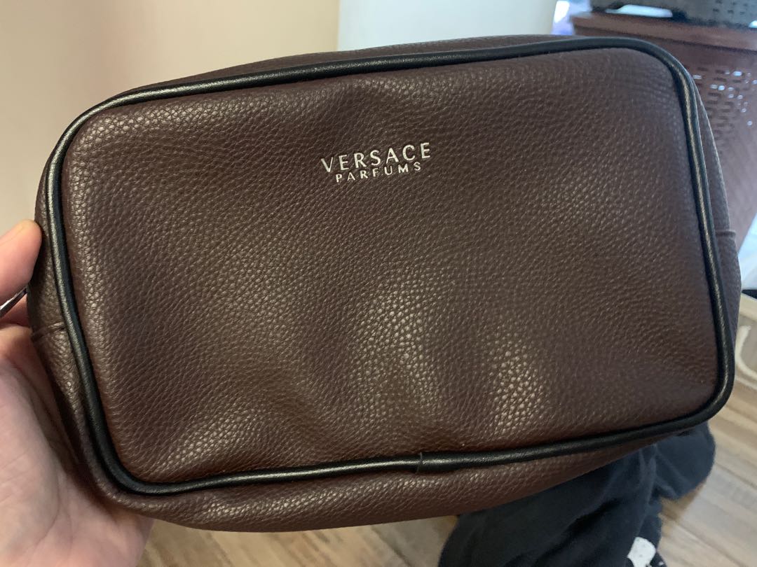 Versace Parfums pouch / dopp kit, Luxury, Bags & Wallets on Carousell