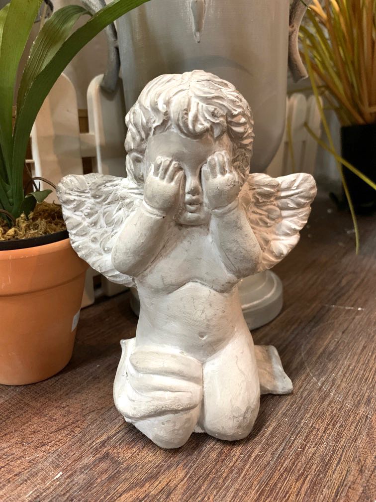 Very heavy no see evil angel cherub, Furniture & Home Living, Home ...