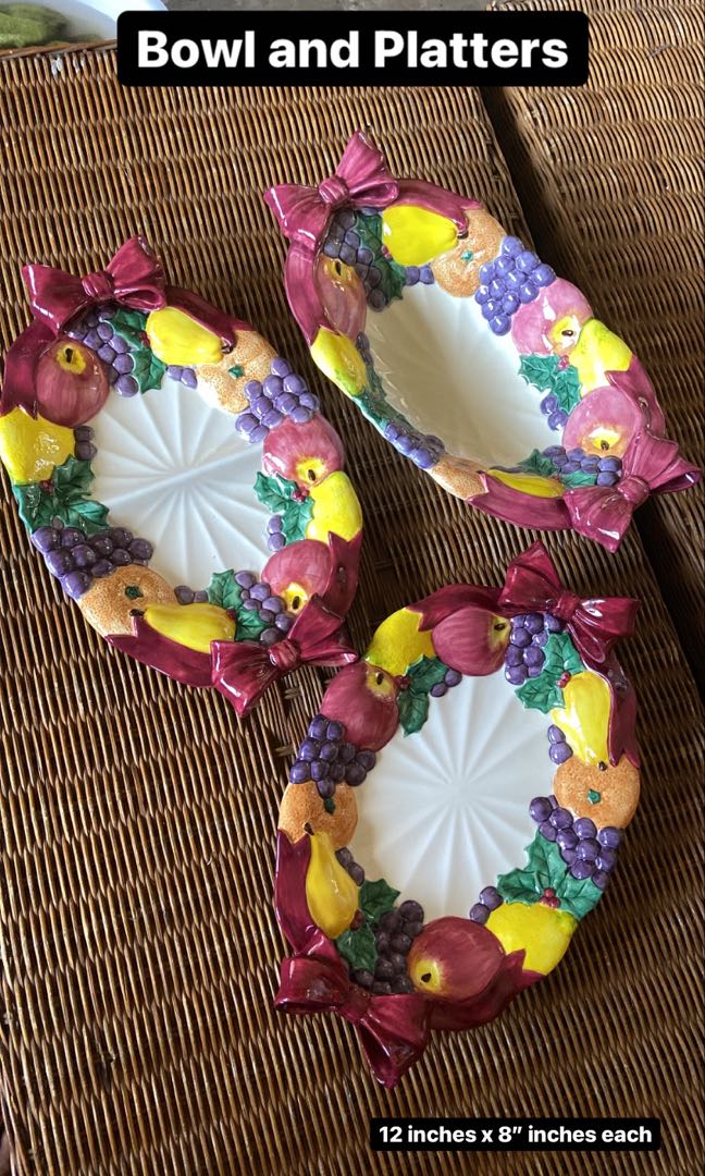 Vintage Ceramic Platters, Furniture & Home Living, Kitchenware ...