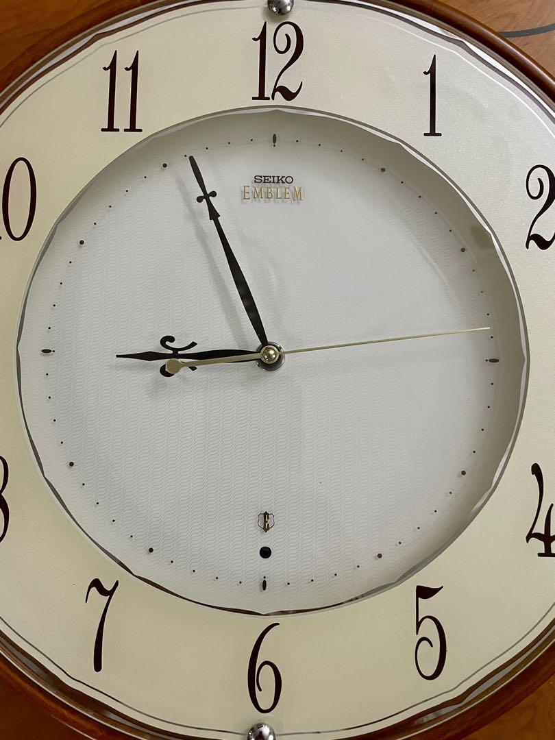 Vintage Seiko Emblem Radio Controlled Wall Clock 31cm, Furniture & Home ...