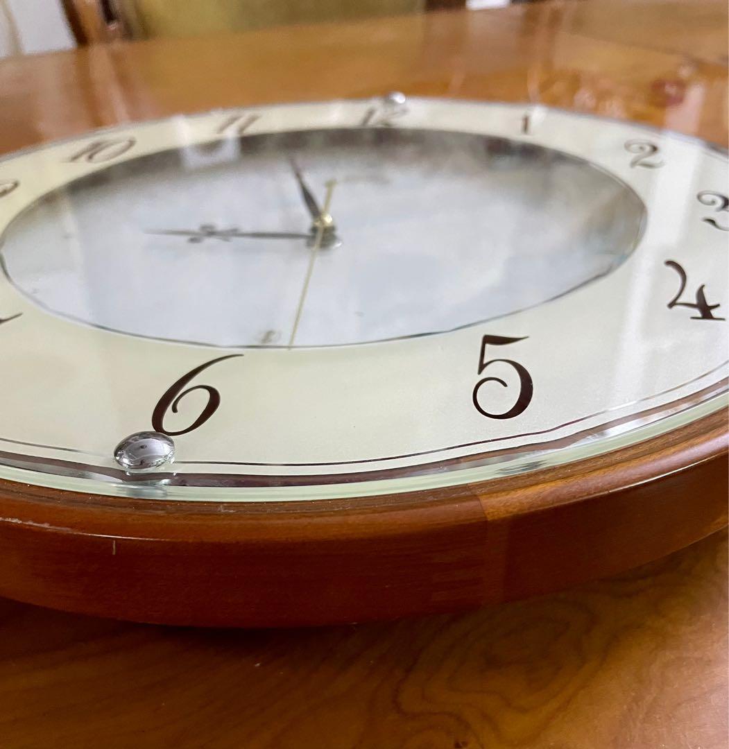 Vintage Seiko Emblem Radio Controlled Wall Clock 31cm, Furniture & Home ...
