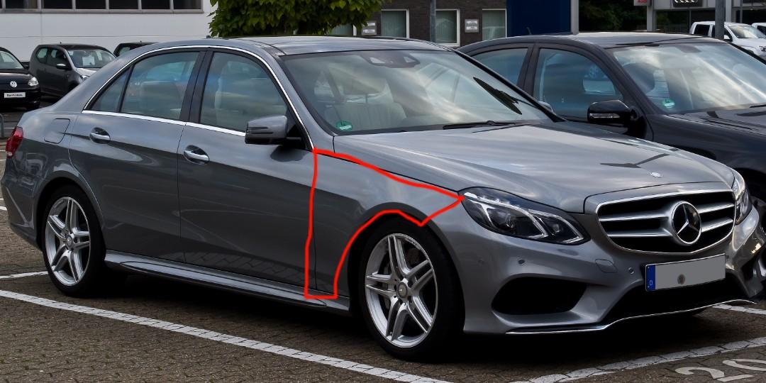 W212 E200 / E250 Side Skirt, Car Accessories, Accessories on Carousell