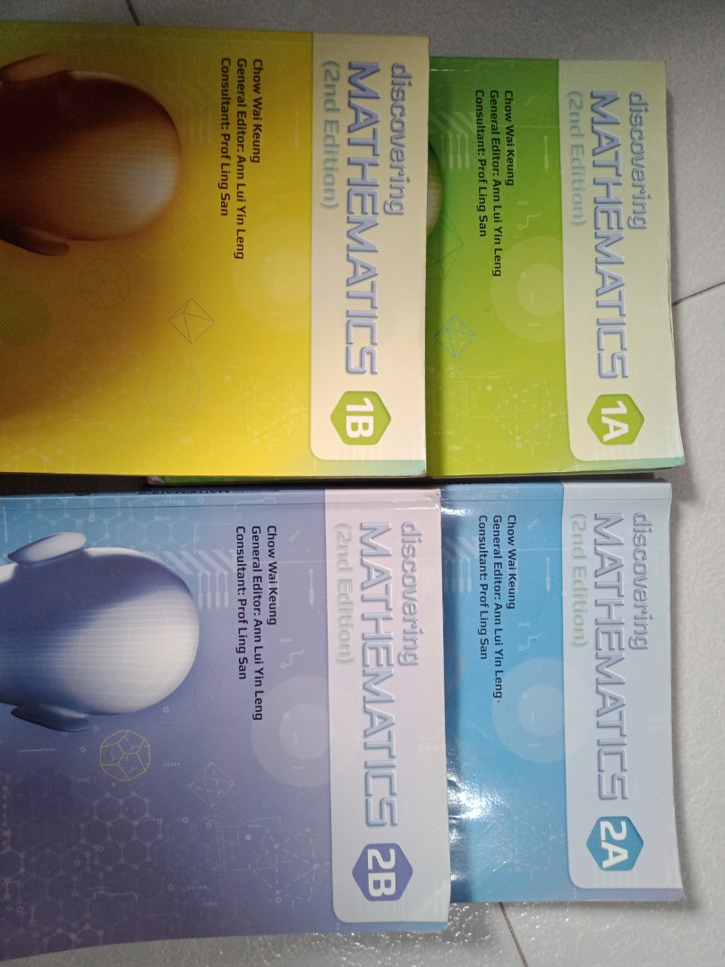 WHOLE SET: Math Textbooks 1A,1B & 2A,2B, Hobbies & Toys, Books ...