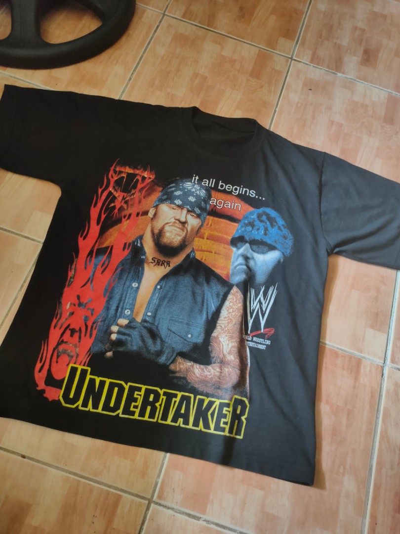 WWE Undertaker Bootleg, Men's Fashion, Tops & Sets, Tshirts & Polo ...