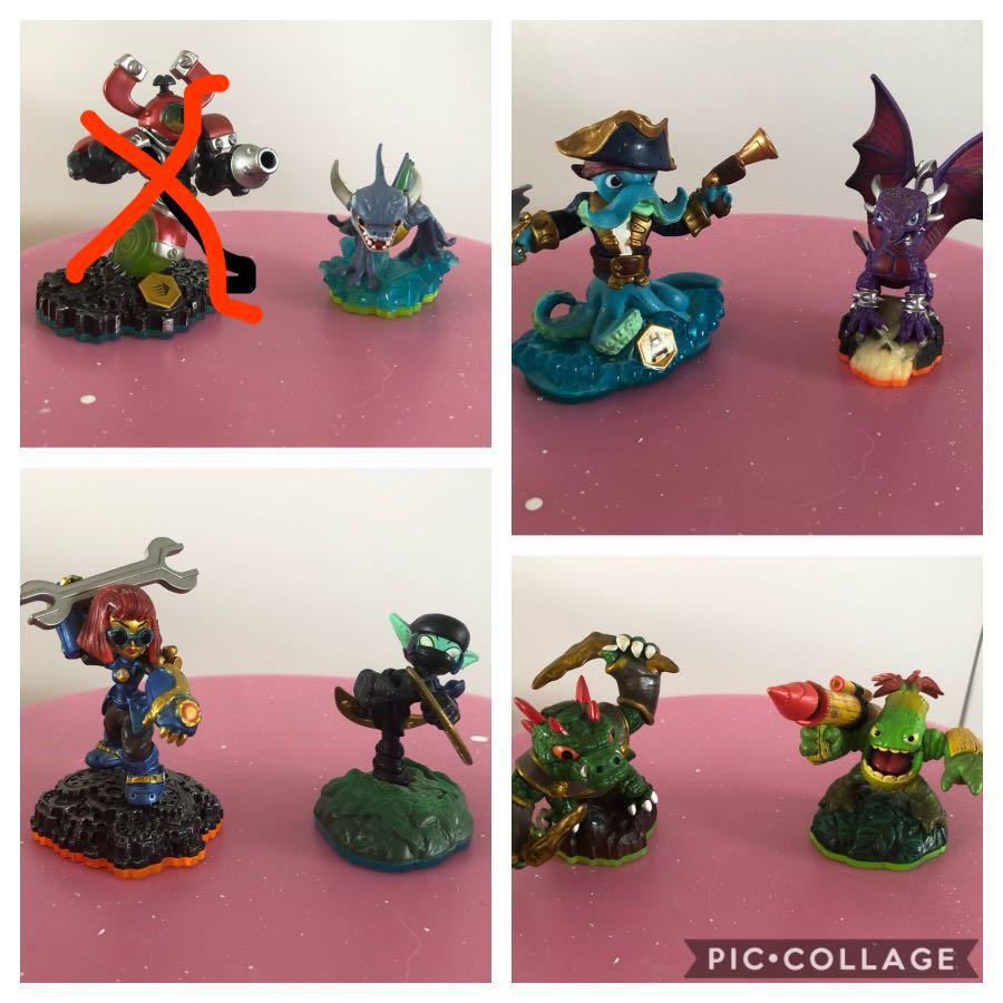 Xbox 360 Skylander set w 19 figurines, Video Gaming, Gaming Accessories ...