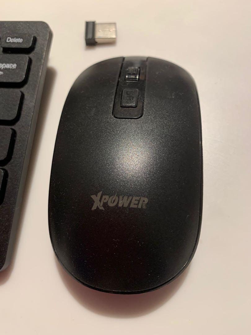 XPower wireless keyboard + mouse set, 電腦＆科技, 電腦周邊及配件, 電腦鍵盤及相關產品 - Carousell
