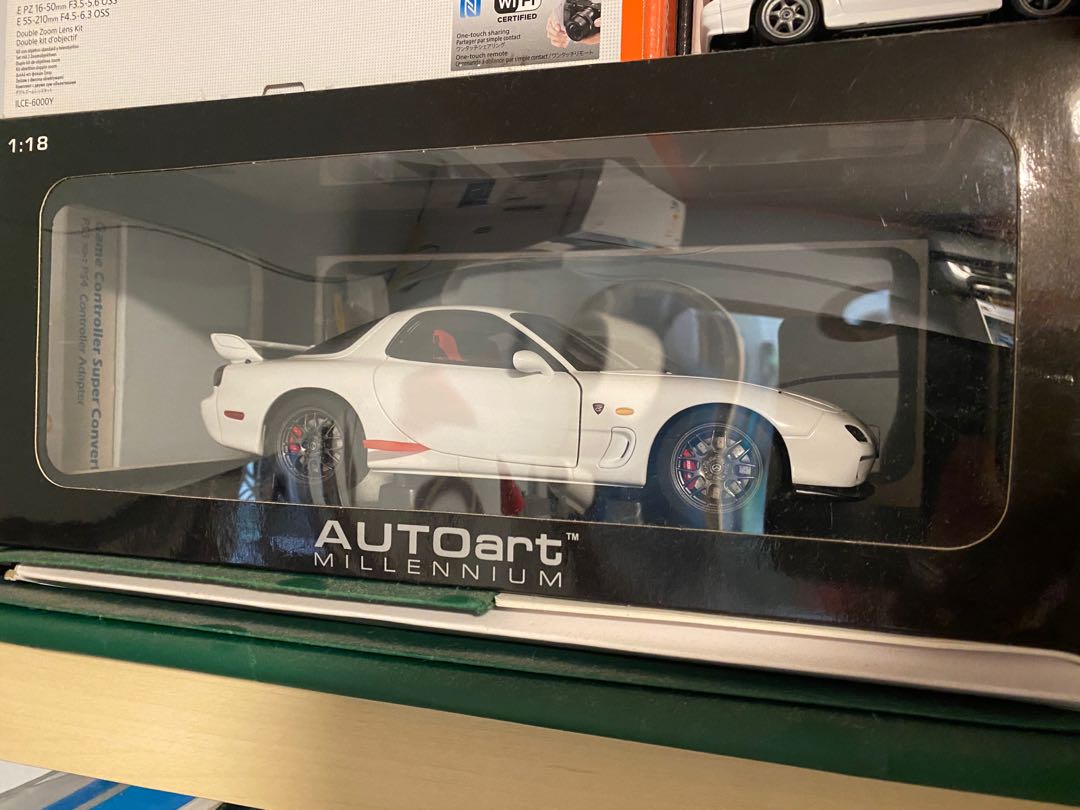 1/18 AUTOart Mazda RX-7 RX7 (FD) SPIRIT R TYPE A (PURE WHITE), 興趣及遊戲 ...