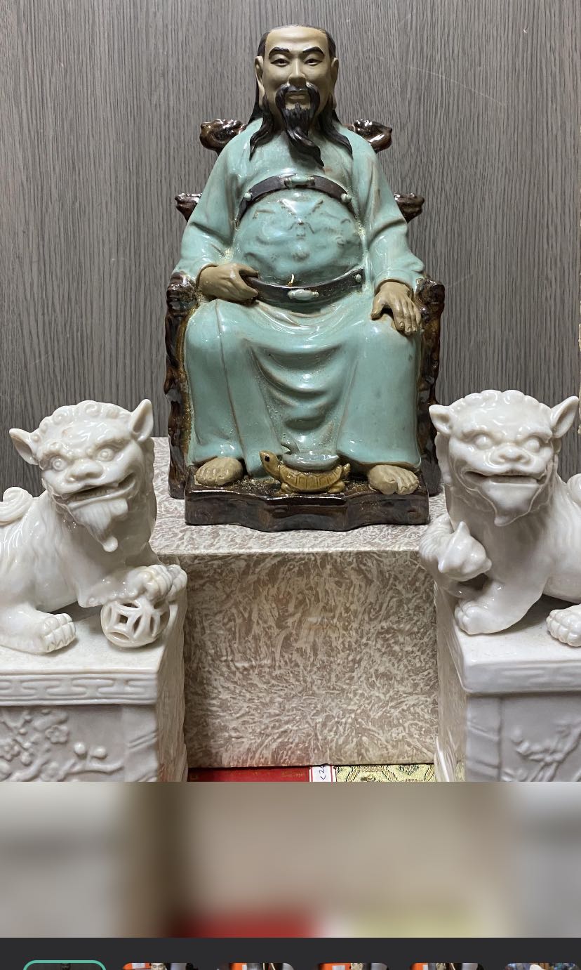 玄天上帝 石湾立尊 Shiwan Taoist Diety Statue Bucha Hobbies And Toys
