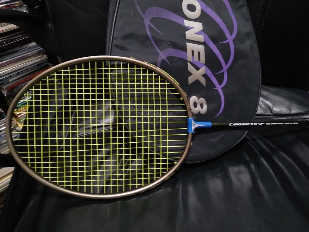 日本製造 yy CAB 8 CARBONEX 8 SP FULL CARBON SHAFT 羽毛球拍 Made in japan 2UG4 跟原裝拍套 收藏品 Badminton racket ...