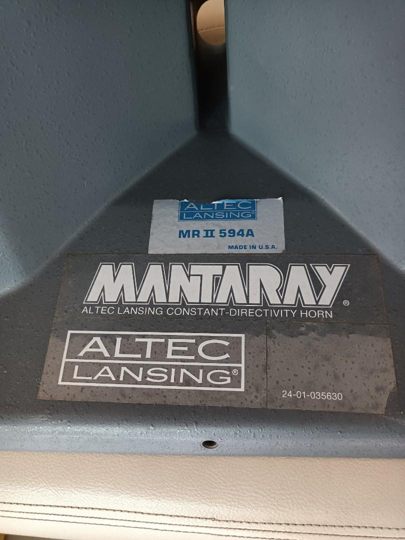 Altec Lansing Mantaray horns (orig), Audio, Soundbars, Speakers ...